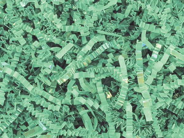 Pack of 1, Laminate Mint Green Crinkle Cut Shredded Paper, 10 Lb Box ...