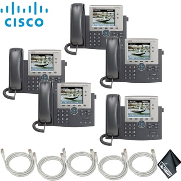 Cisco Unified IP Phone 7975G with Extra Cat5 Cables Combo - Walmart.com