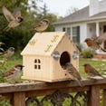 Diceymbol Openable Roof Solid Wood Parrot Breeding Box Chew-Proof ...