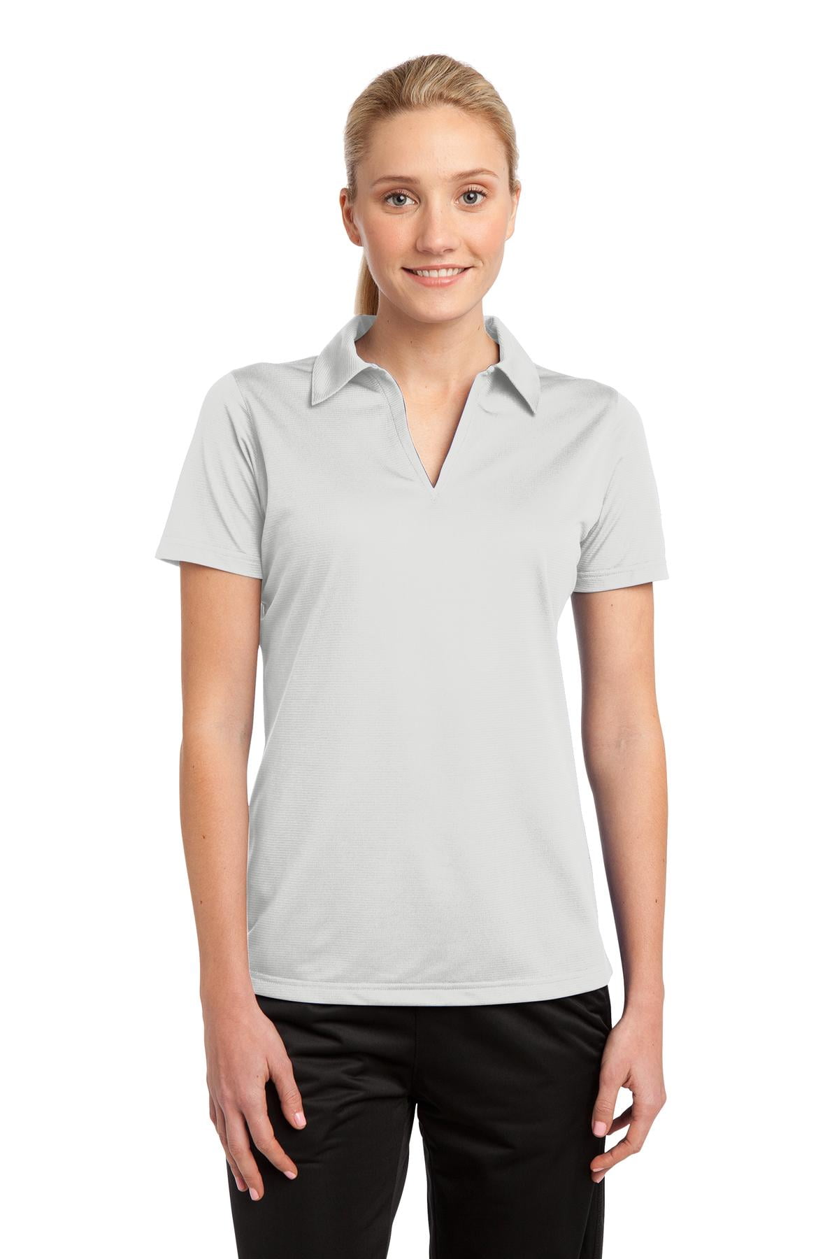 Sport-Tek Women's 100 Percent Polyester Active Textured Polo - LST690 ...