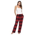 Ashford And Brooks Womens Super Soft Flannel Plaid Sleepwear Pj Bottoms