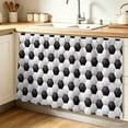 Abstract 3D Soccer Skin Cabinet Curtains 28"Wx51"L, Modern Abstract ...