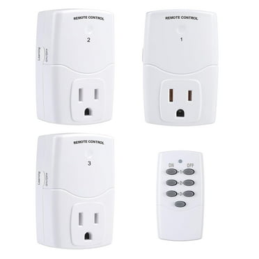 DEWENWILS Indoor Wireless Remote Control Outlet, Electric Lamp Plugin ...
