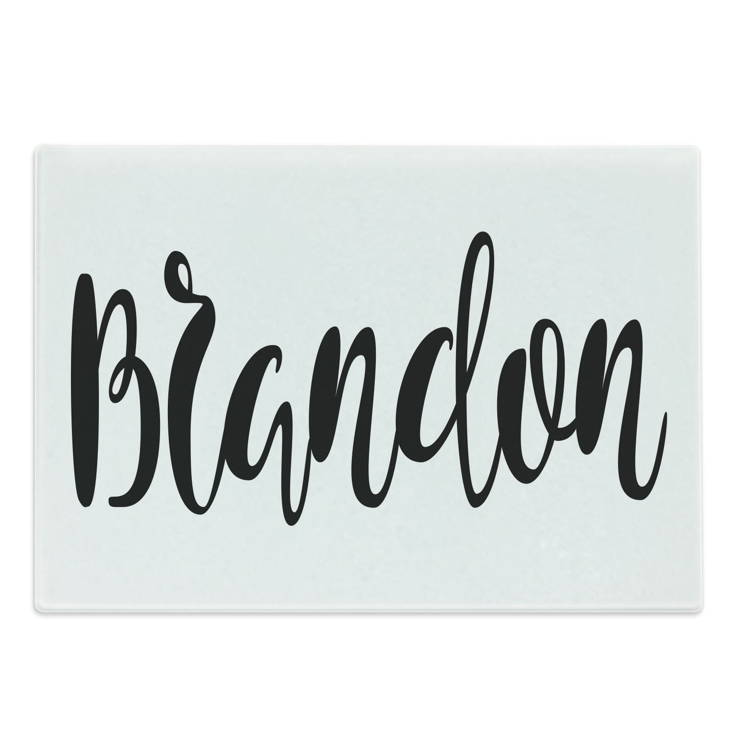 Brandon Cutting Board, Widespread Name Design with Monochrome Letters ...