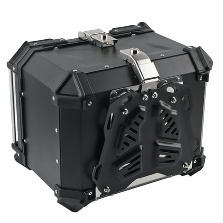 Motorcycle Storage, Aluminum Black Motorcycle Top Case For Luggage For ...