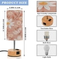 BZSMCE Flower Daisy Pattern Printed 3 Color Touch Control Table Lamp ...