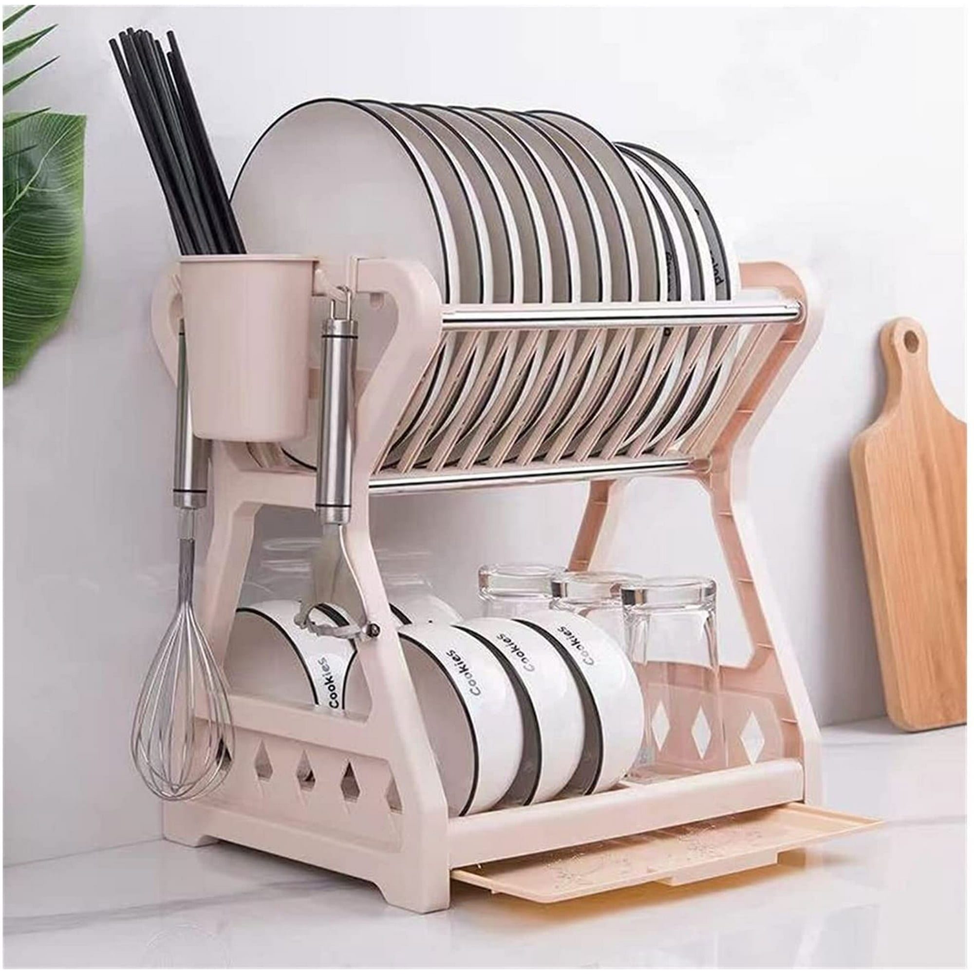 Click here for Heateydeat 2 Tier Dish Drying Rack Dish Drainer Ho... prices