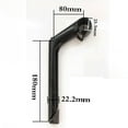 Aluminum Alloy Handle Bar Stem, 2 , Gooseneck, Handlebar: 25.4mm, : 22 ...