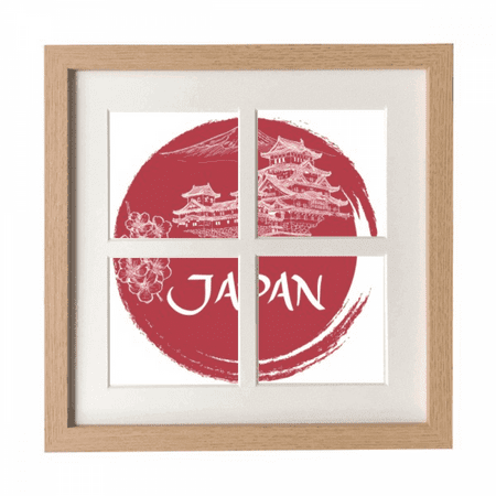 Japan National Flag Red Temple Frame Wall Tabletop Display 4 Openings ...