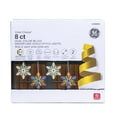 GE Color Choice 8-Ct Dual Color 96 LED Snowflake Icicle Lights Multi ...