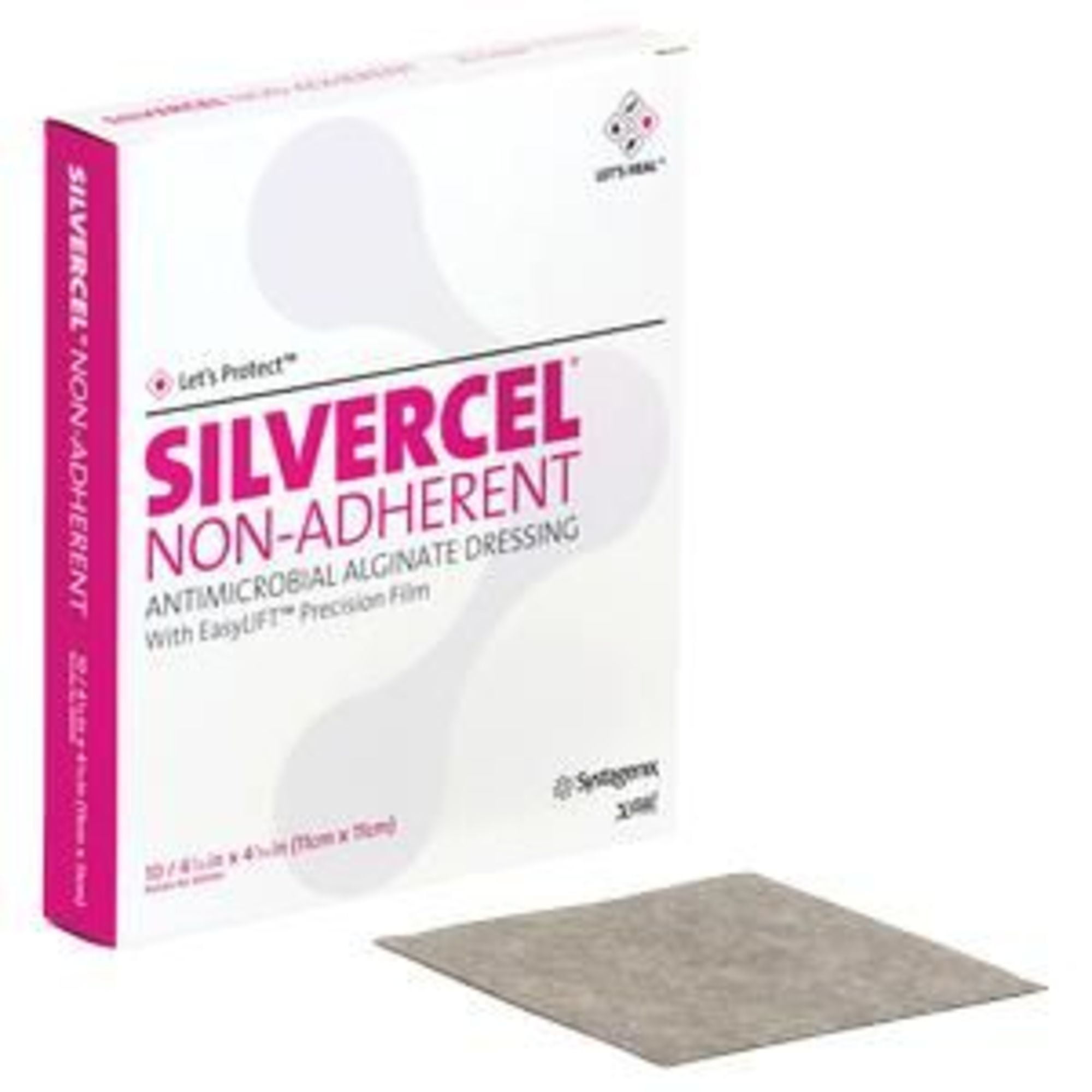 Systagenix Silvercel 900404 Alginate Dressing Box of 10 - Walmart.com