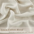 120 Inch Long Linen Curtains Large Tall Rod Pocket Hook Belt Window ...