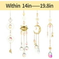4PK Crystal Suncatcher for Windows Hanging Decor, Prism Sun Catcher ...