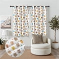 Cat and Fish White Pattern Blackout Curtains,Triple Weaved Fabric ...