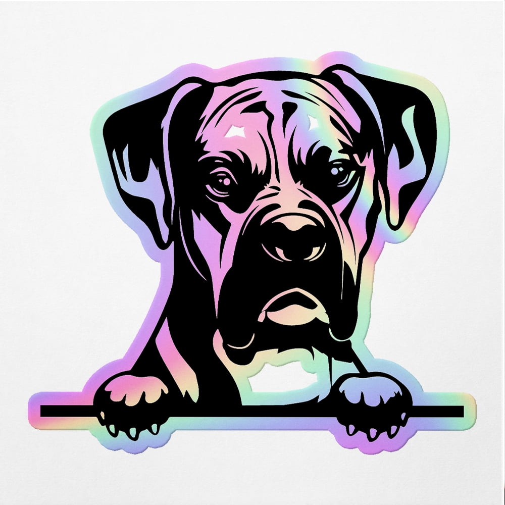 Vinyl Stickers Decals Of Boxer Animal Dog - Apply On Any Smooth ...