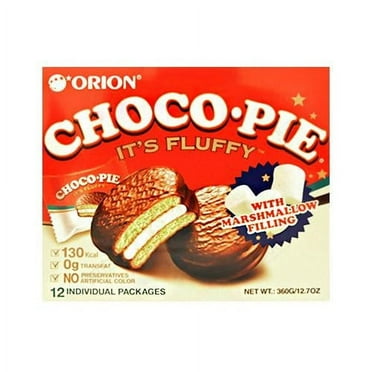 Lotte Choco Pie, Chocolate Covered Marshmallow Cake, Box of 12, 11.85 ...