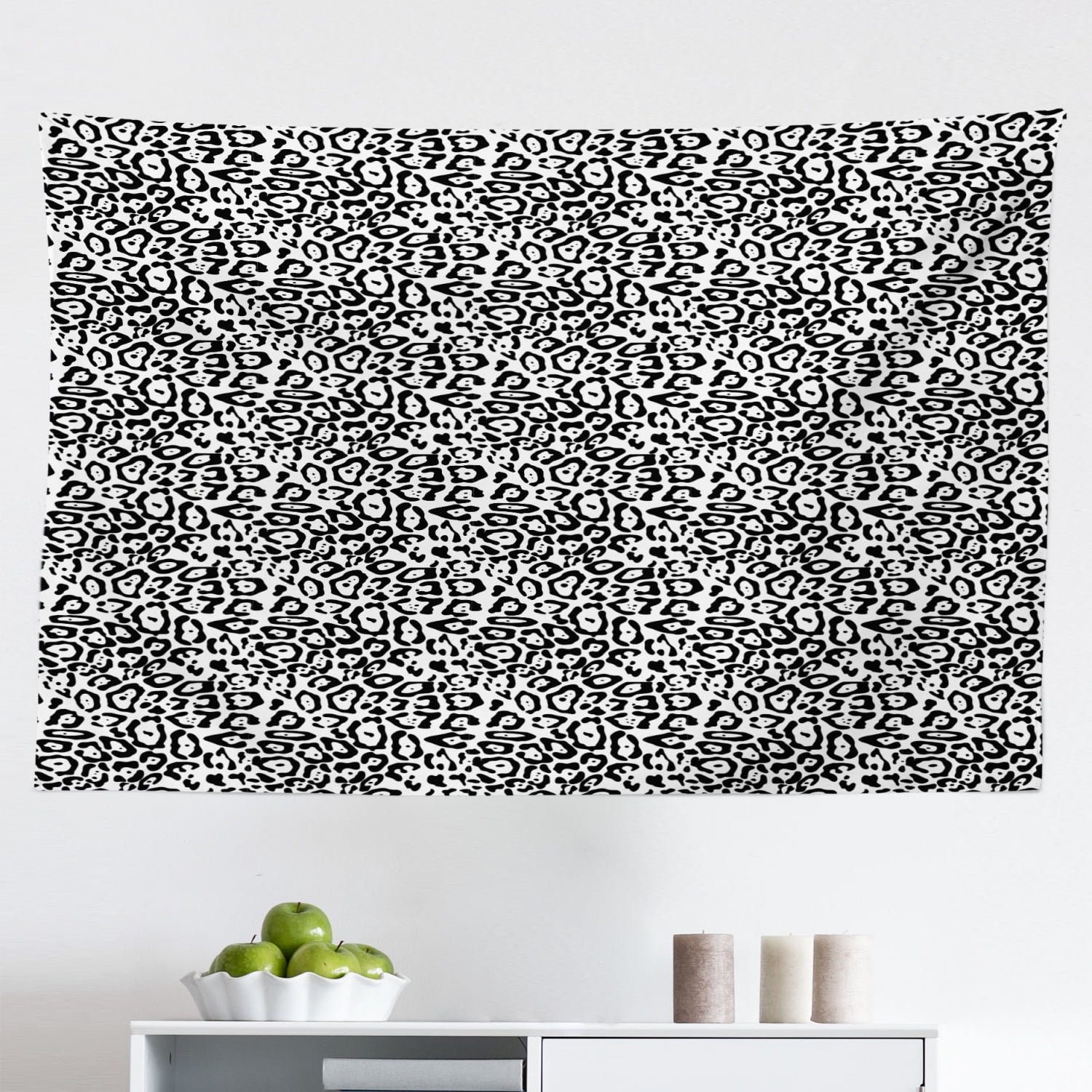 Camouflage Tapestry, Simplistic Design Woodland Camo Pattern in Green ...