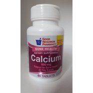 Major Brand Calcium Carbonate 600mg Supplement Tablets, White, 150 ...