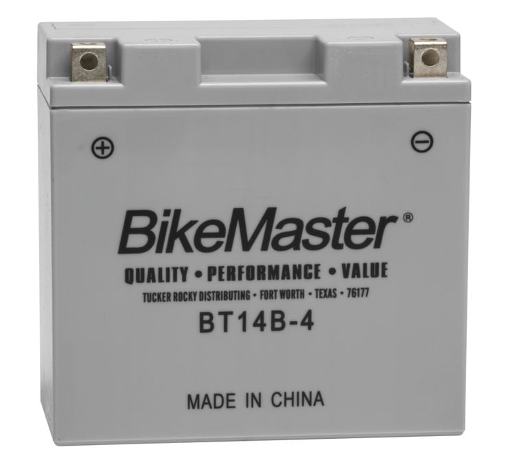 BikeMaster Maintenance Free Battery BT14B-4 for Yamaha FZ1 2001-2005 ...