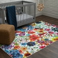 Mohawk Home Prismatic Blossoms Rainbow Contemporary Floral Precision ... Mohawk Home Prismatic Blossoms Rainbow Contemporary Floral Precision ...
