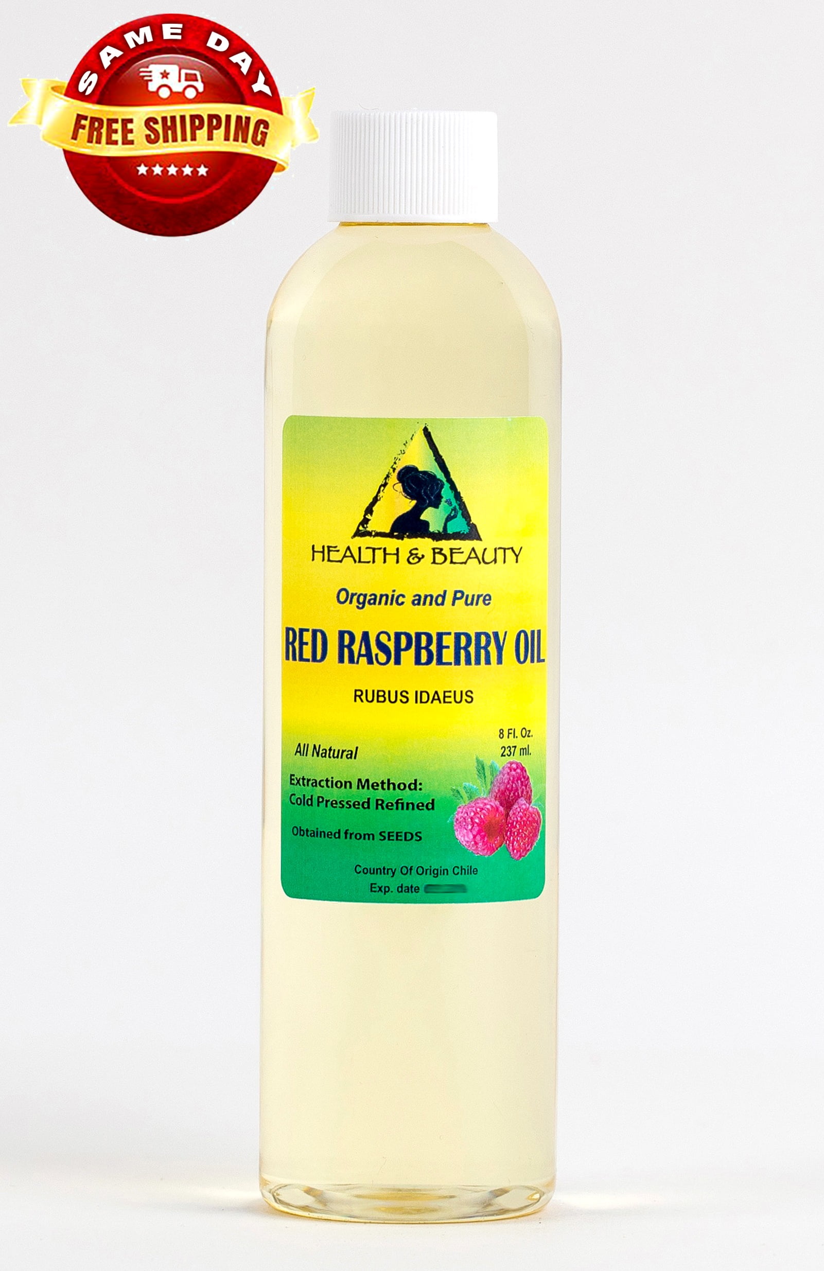 RED RASPBERRY SEED OIL REFINED ORGANIC CARRIER COLD PRESSED 100% PURE 8 ...