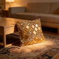 LEHOZIHEQ Throw Pillow Covers, Silk Sequins & Beaded Throw Pillows for ...