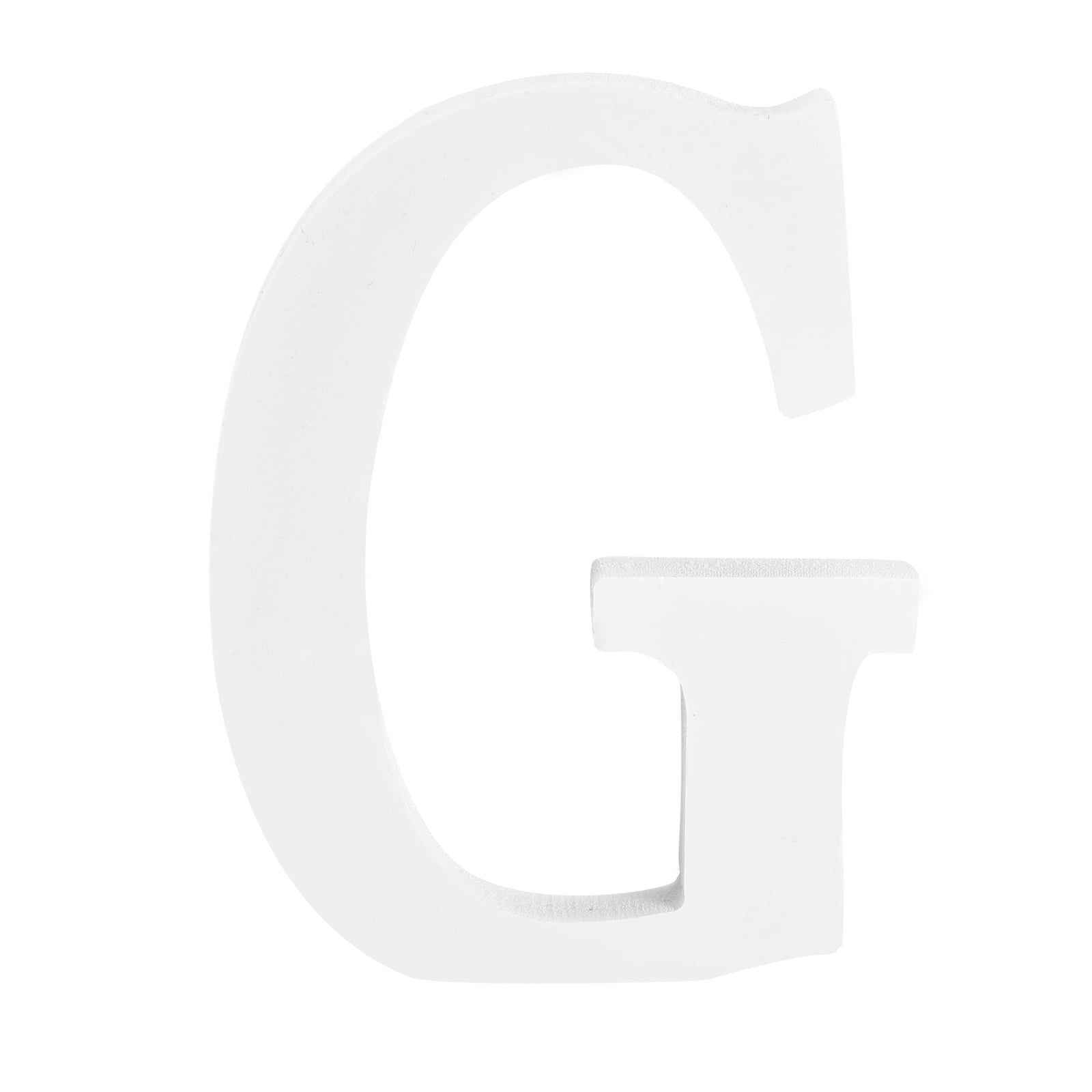White Wood Letters 6 Inch, Wood Letters for DIY Party Projects (G ...