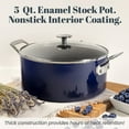 Granite Stone 5qt Nonstick Stock Pot, Large Cooking Stew Soup Pot ...