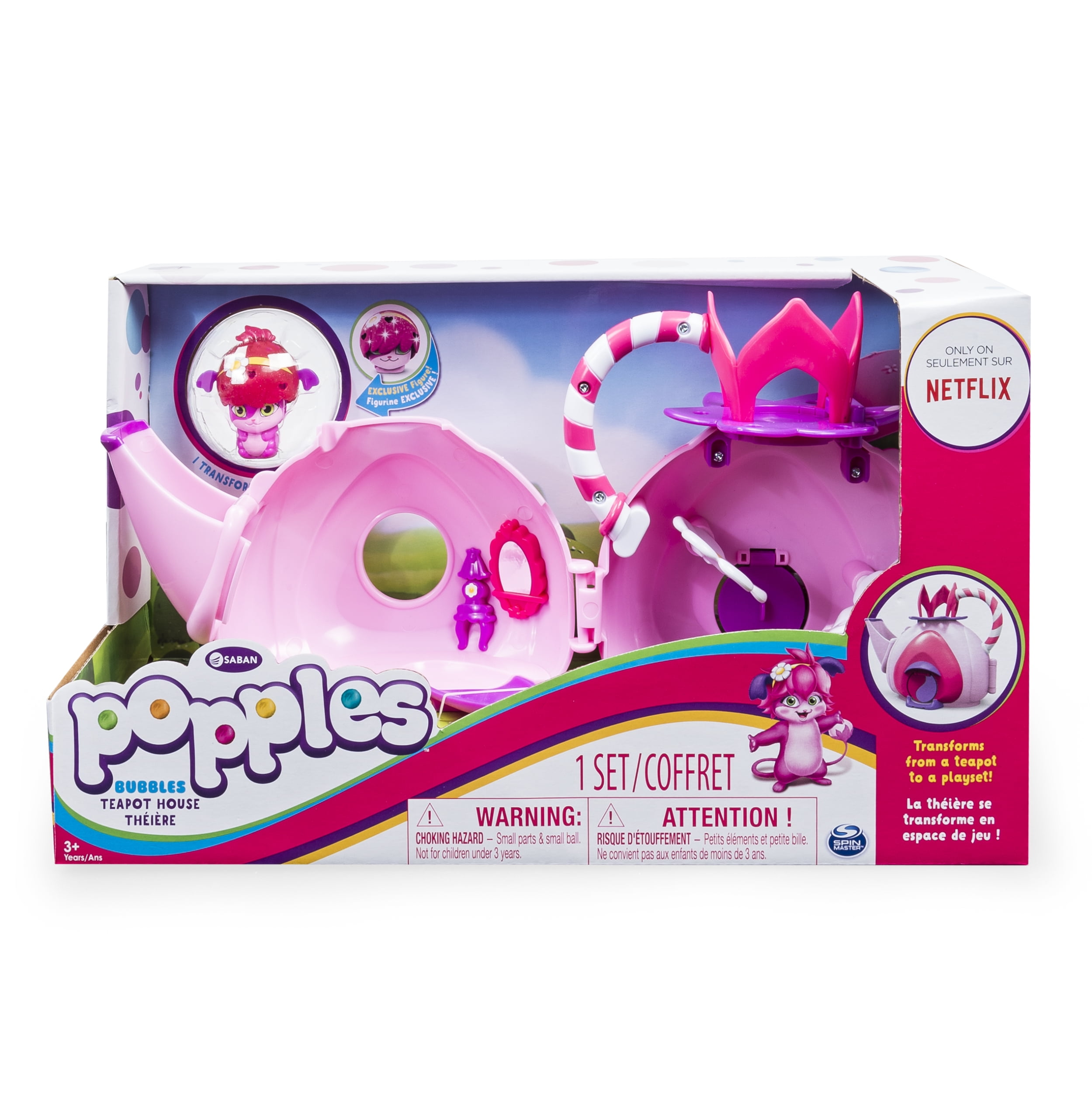 Popples, Bubbles Transforming Teapot House Playset - Walmart.com