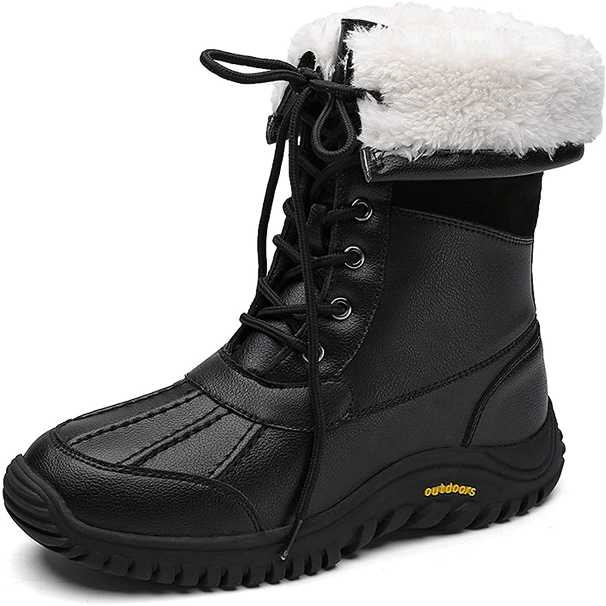 Click here for Lishi Womens Snow Boots Anti-Slip Winter Warm Fur... prices