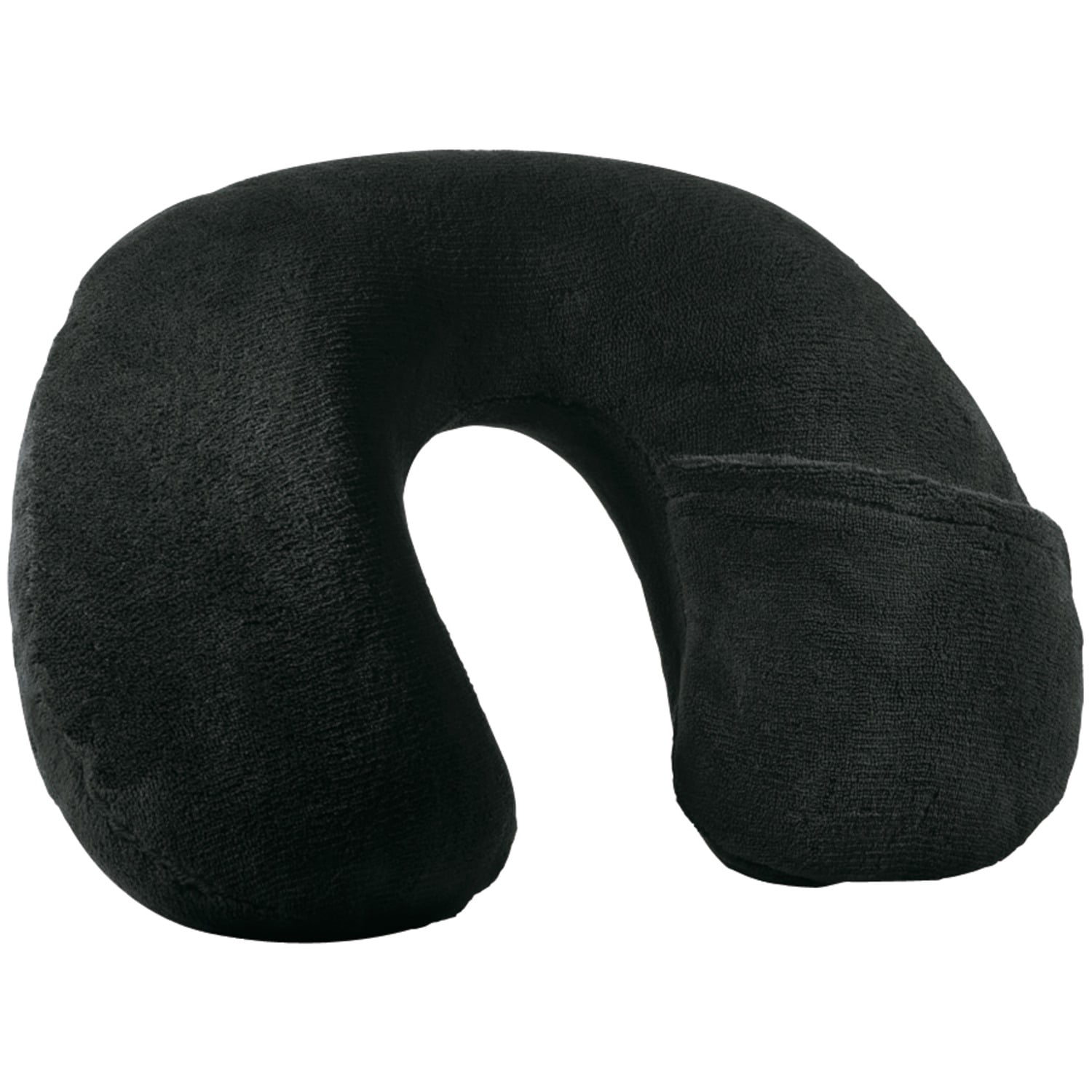 CNRTS22N TS22N Inflatable Fleece Neck Rest (black) - Walmart.com