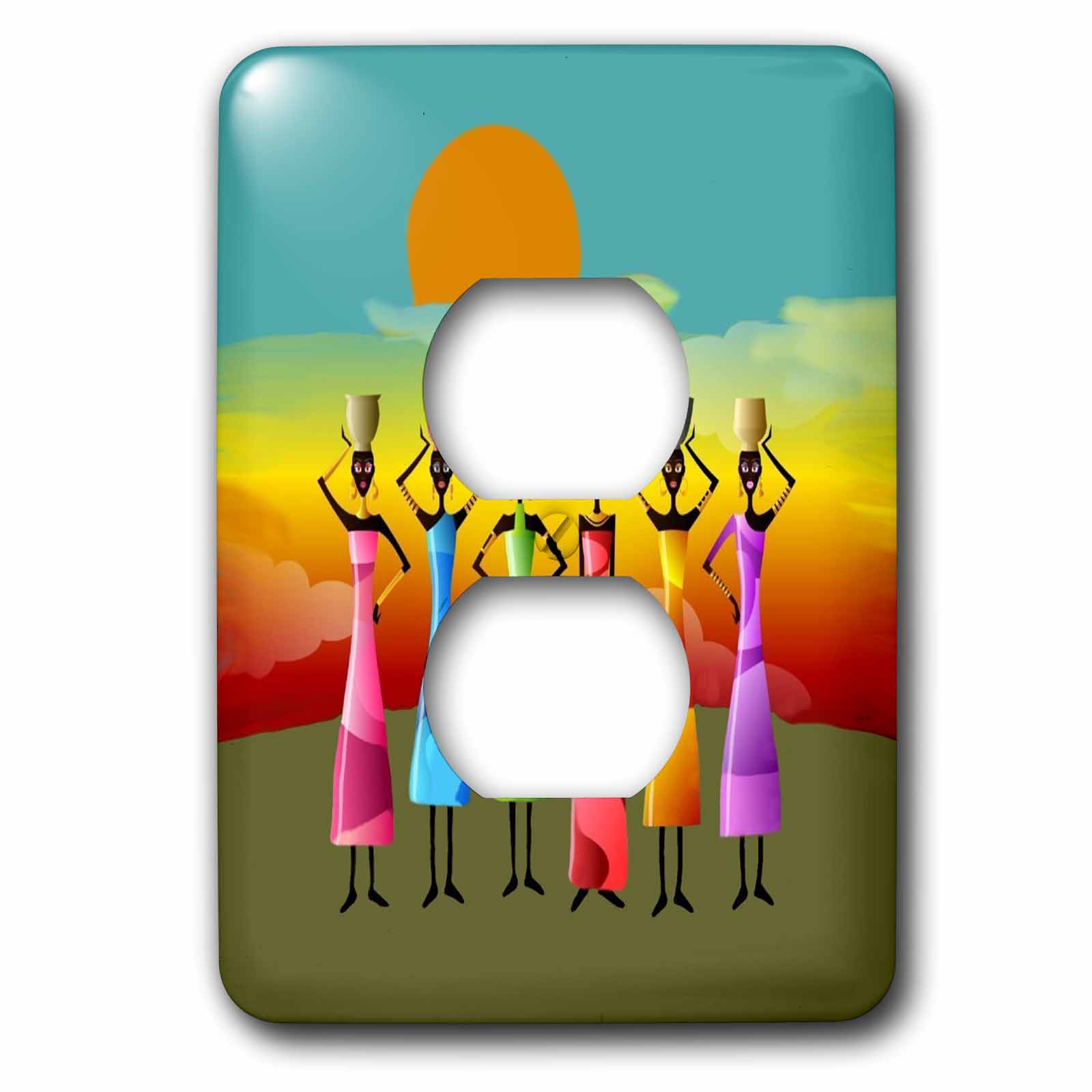 3dRose African Women - 2 Plug Outlet Cover (lsp_239357_6) - Walmart.com