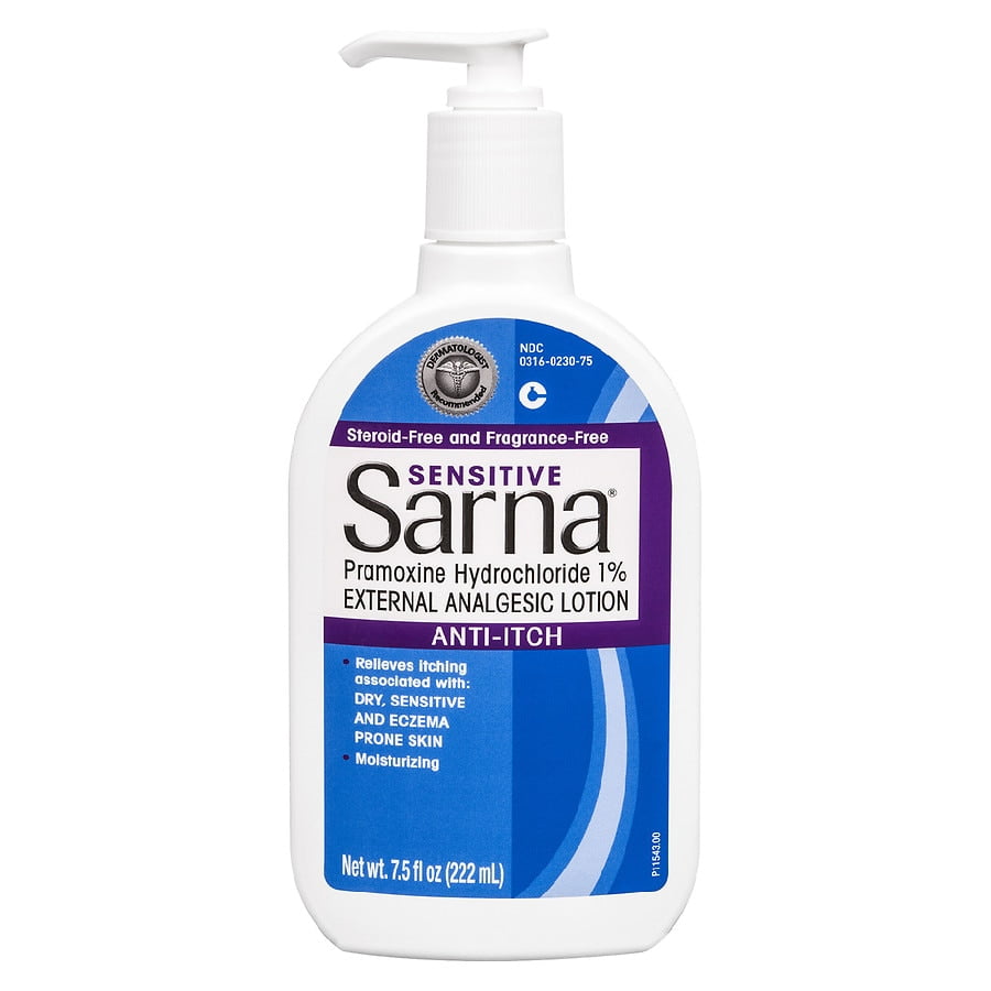 Sarna Sensitive Steroid-Free Anti-Itch Lotion Unscented - Walmart.com