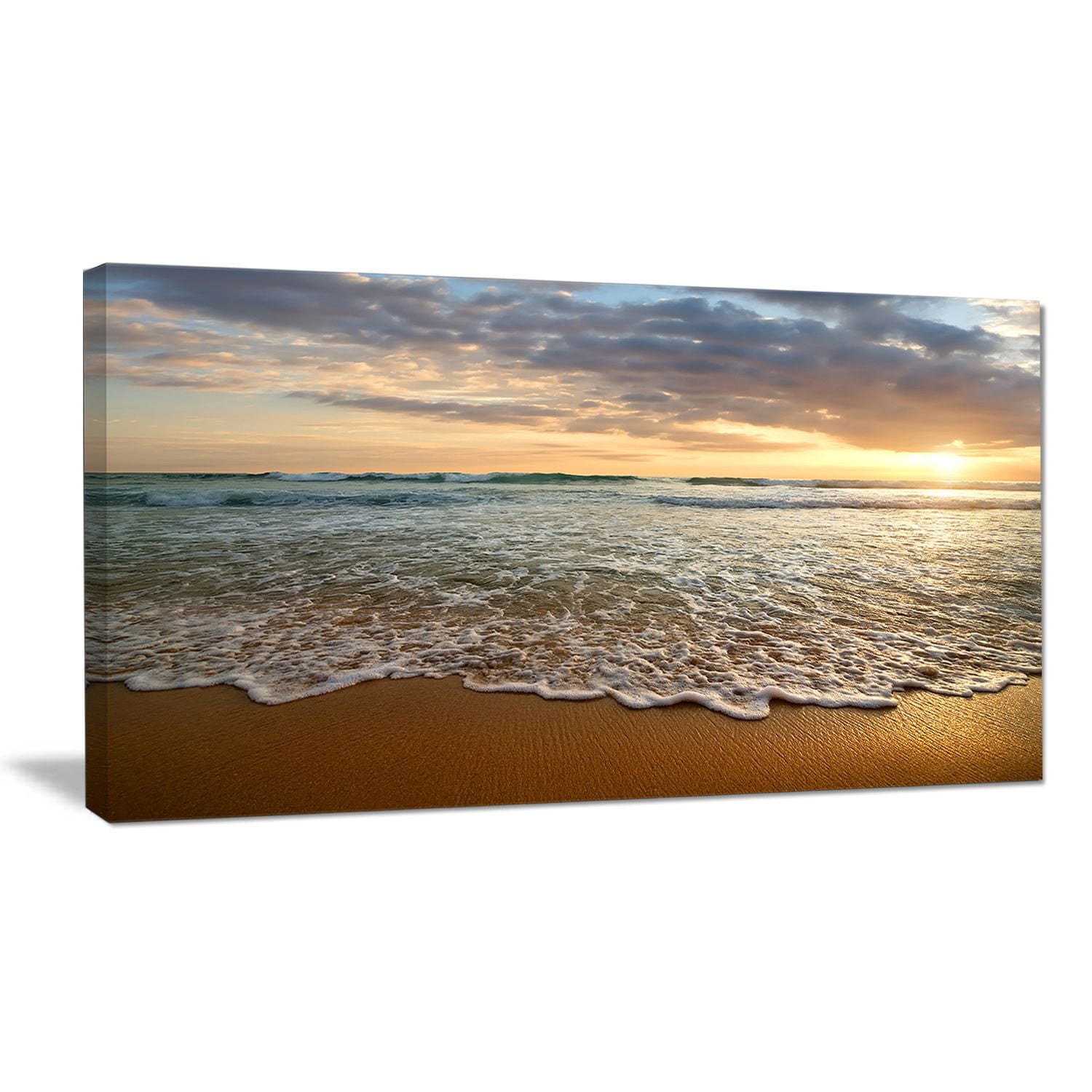 Click here for Designart Design Art Bright Cloudy Sunset In Calm... prices
