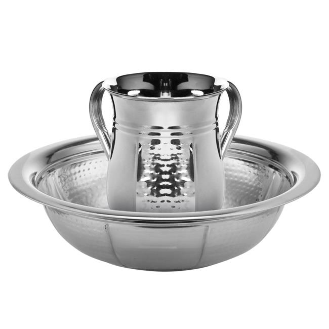 Netila 26911 14 in. Stainless Steel Washing Bowl Hammered & Shinny ...