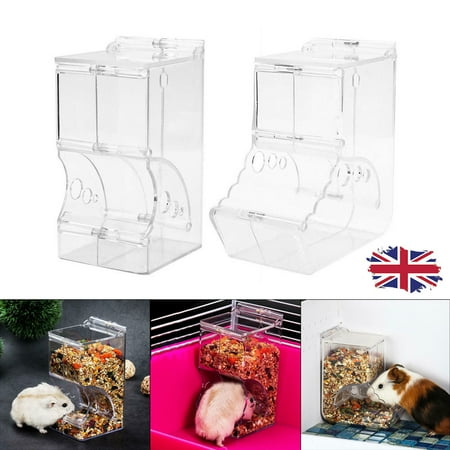 Plastic Automatic Pet Feeder Hamster Guinea Pigs Rabbit Food Dispenser ...