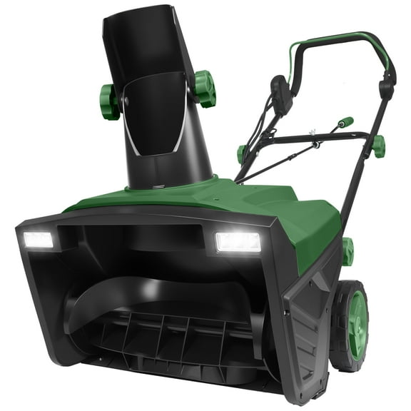SENIX 18-Inch Snow Blower,8" Clearing Depth,650lbs/min, 33FT Throw,LED ...