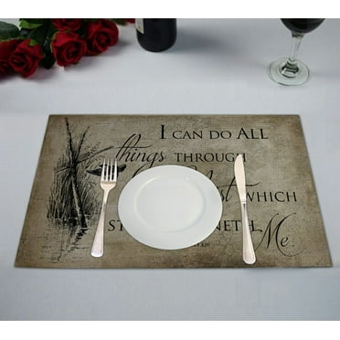 Religious Prayers Paper Placemats - 10in. x 14in. - 25 Pack (702023 ...