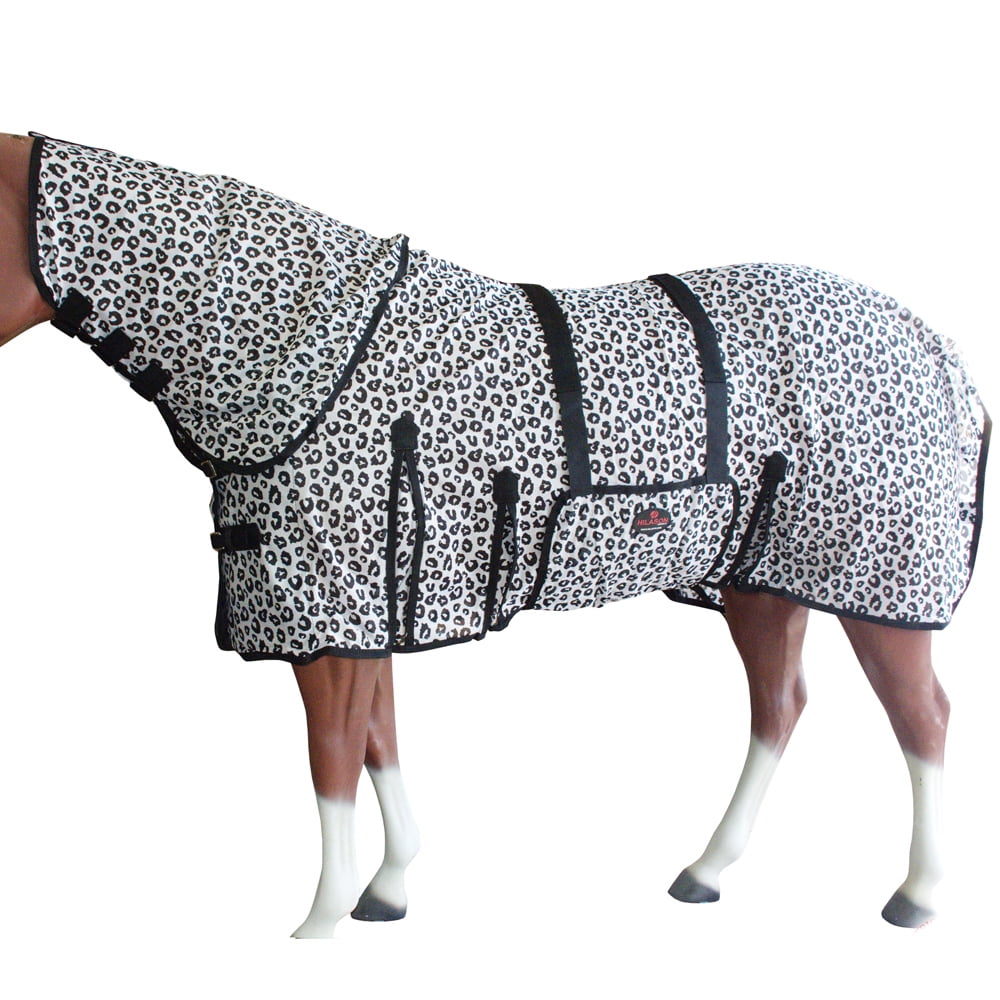 34AD 69 In Horse Fly Sheet Uv Protect Mesh Bug Mosquito Summer Leopard ...