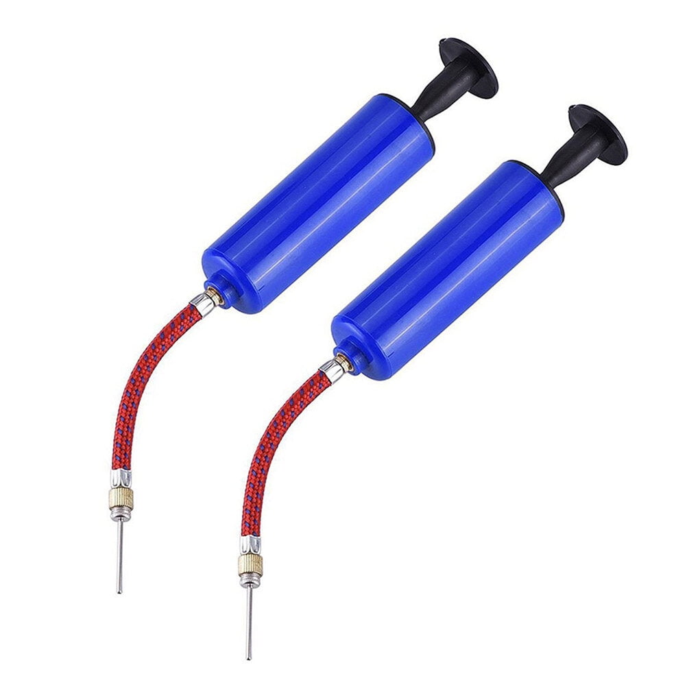 Minkissy 2sets Inflation Pump For Sports Balls Blue Plastic Portable Air Pump 9.5x1.1x1.1in
