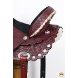 HILASON Flex Tree Western Saddle Hand Tooled Mahogany - Walmart.com