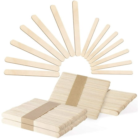 200 Pieces Popsicle Sticks for Crafts Ice Cream Sticks Waxing Sticks ...
