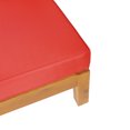 Comfortable Red Corner Seating | Sleek Acacia & Cross-Back Backrest ...