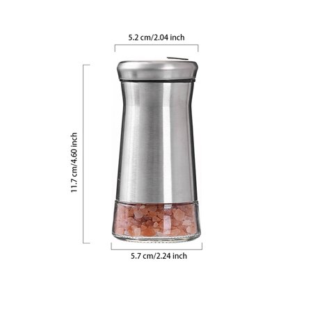 pitrice Stainless Steel Salts Pepper Shaker Seasoning Pot Camping Jar ...