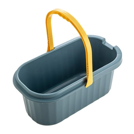 Water Bucket with Wheel Rectangle Cleaning Bucket Mop Bucket Wash ...
