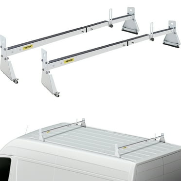 VEVOR Roof Ladder Rack Van Ladder Rack 46-68 in Adjustable 2 Bars 331 ...