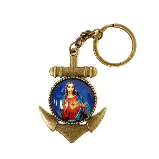 MDR Trading SC-K209 Antique Finish Sacred Heart of Jesus on an Anchor ...