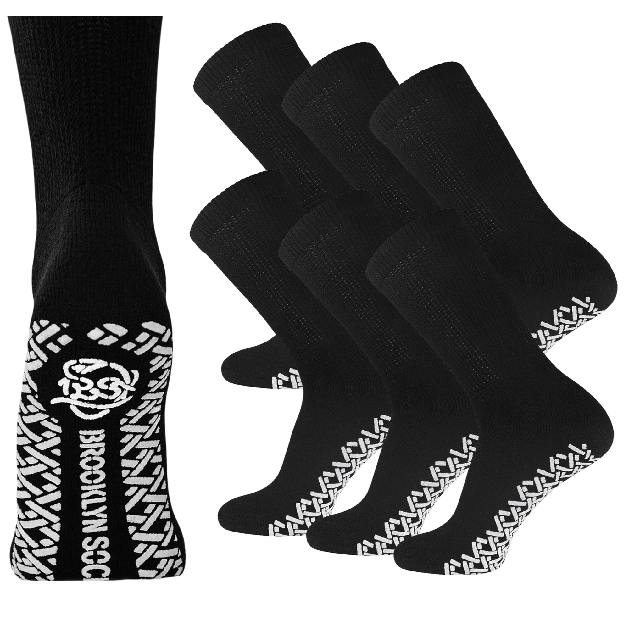 Click here for Brooklyn Socks 6 Pairs Of Non-Skid Diabetic Cotton... prices