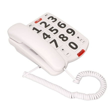 Large Button Phones For Seniors, Big Button Corded Landline For Elderly ...