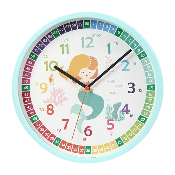 Modern Teaching Clock Educational Clock, Learn Telling Time, Non ...